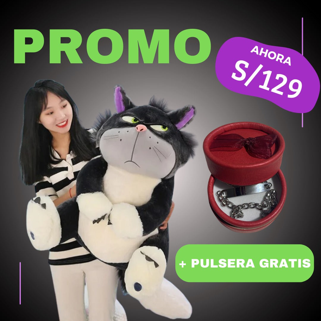 Gato lucifer 65cm + Tarjeta y Pulsera Gratis – Mi Tienda